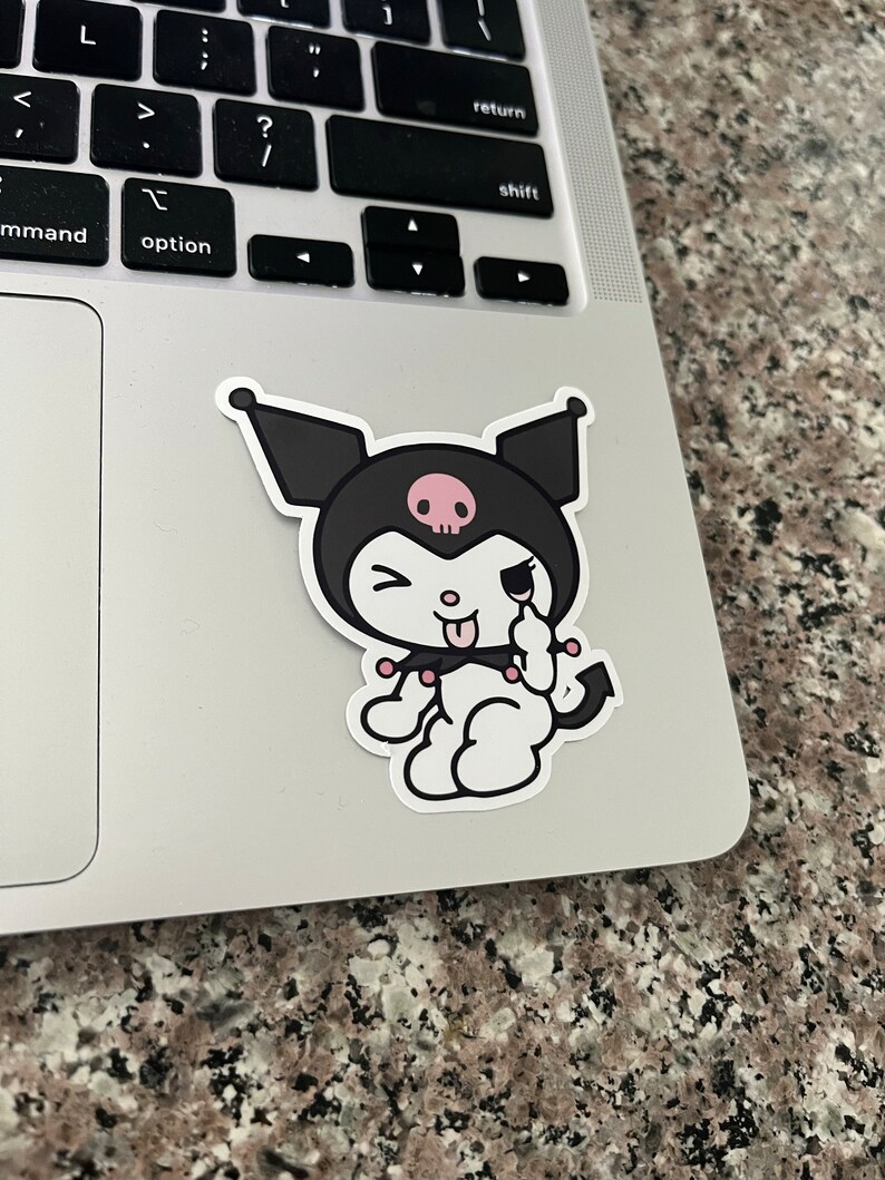 Kitty Kuromi Finger 3inch Vinyl Sticker - Etsy