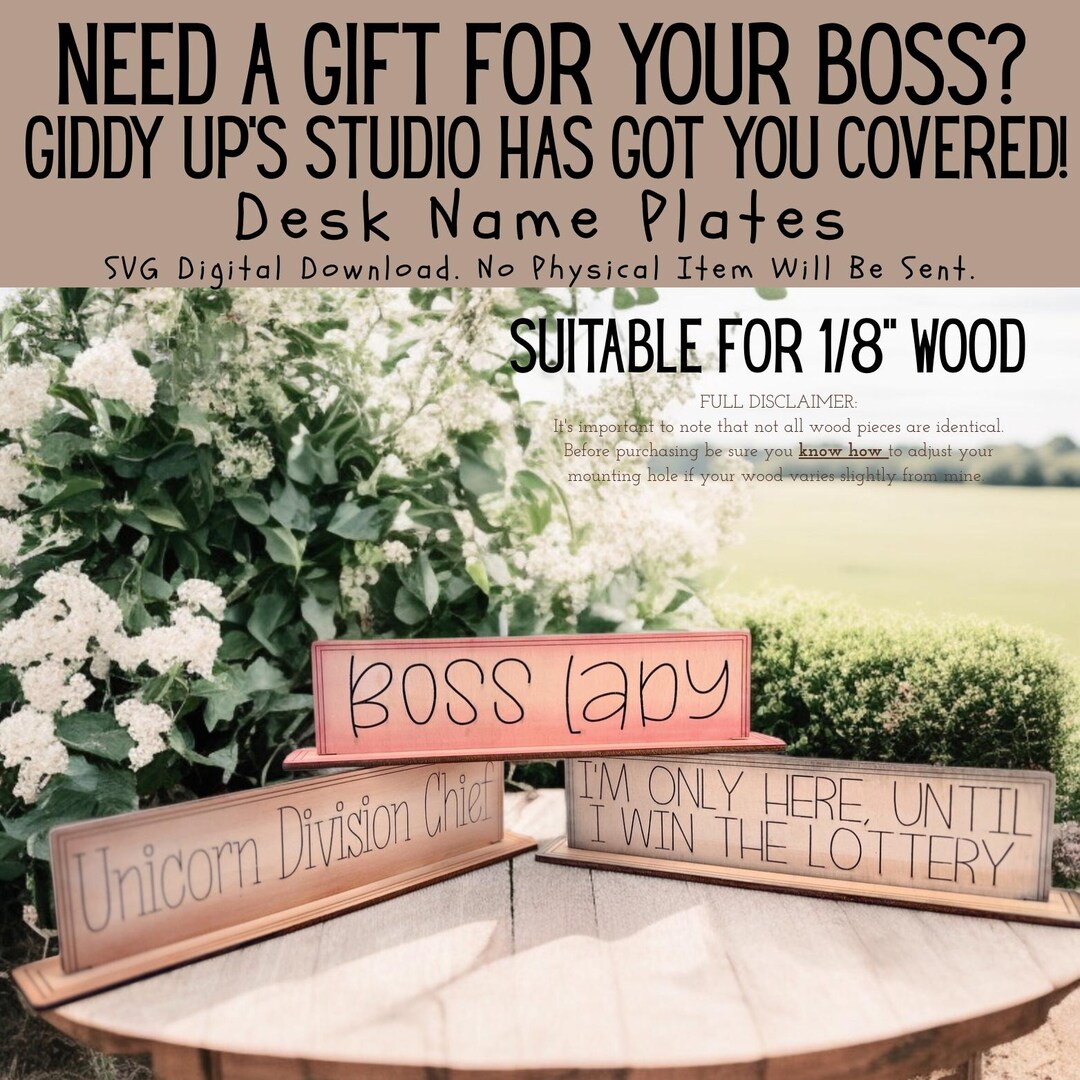 Funny Desk Display Stand SVG | Office Displays SVG File | Glowforge ...