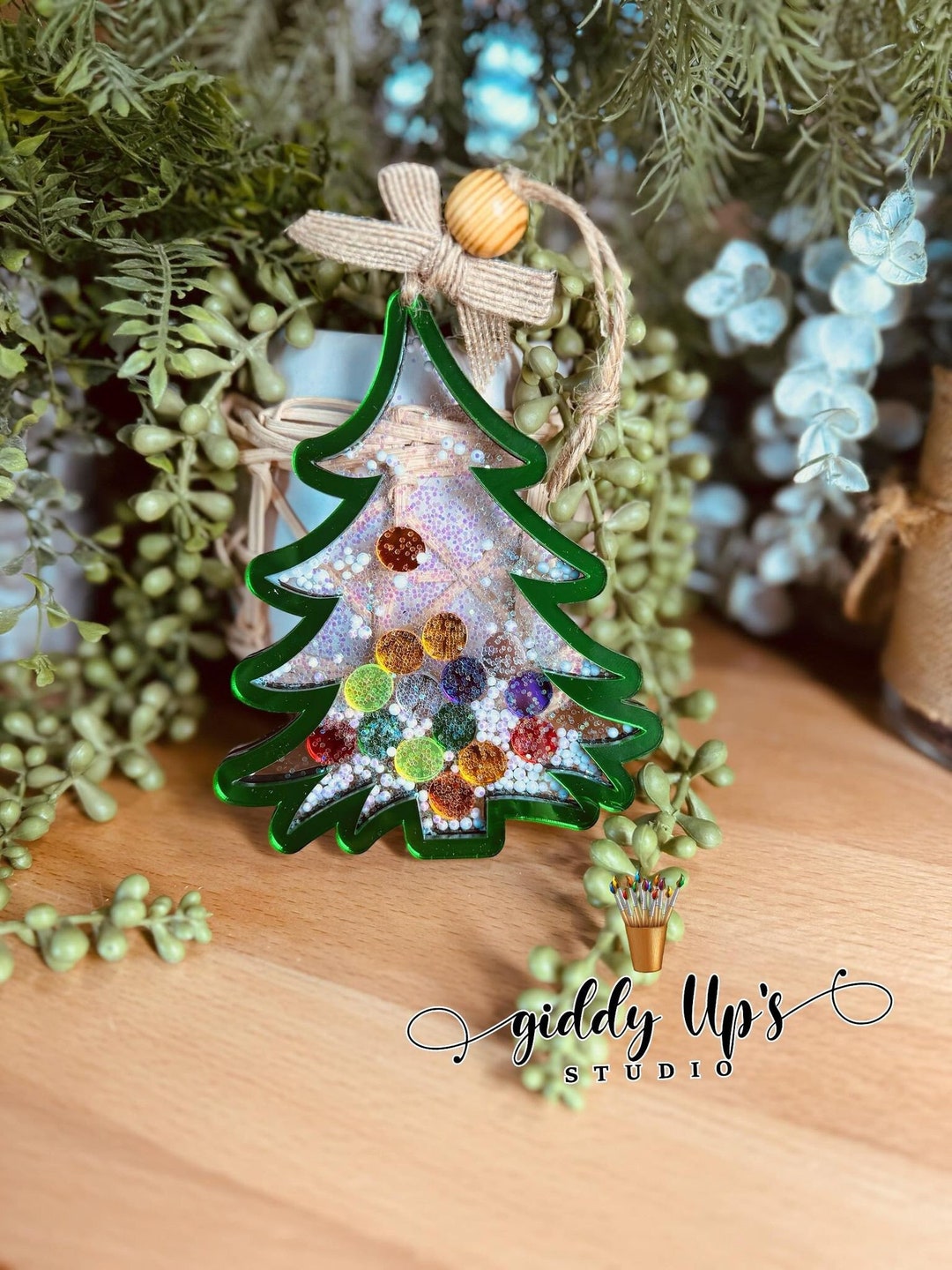 Shaker Christmas Tree Ornament SVG File | Glowforge Ornament SVG Files ...