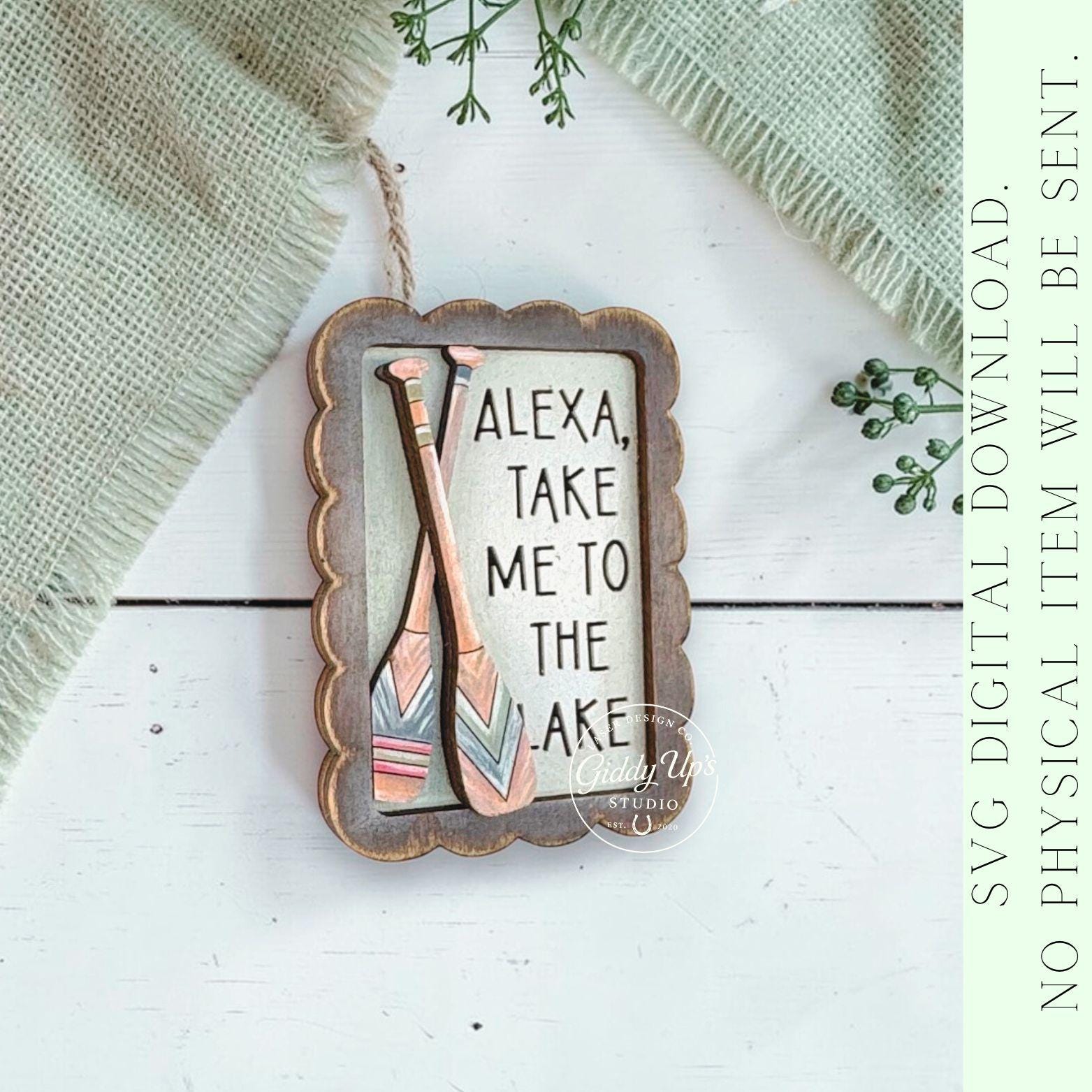 Lake Paddle Magnet SVG File (digital Download) - Etsy