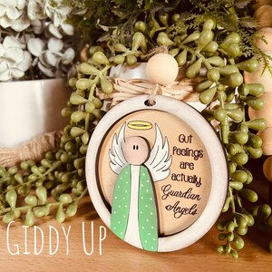 Gurdian Angel Ornament SVG File | Christmas Glowforge Angel Ornament ...