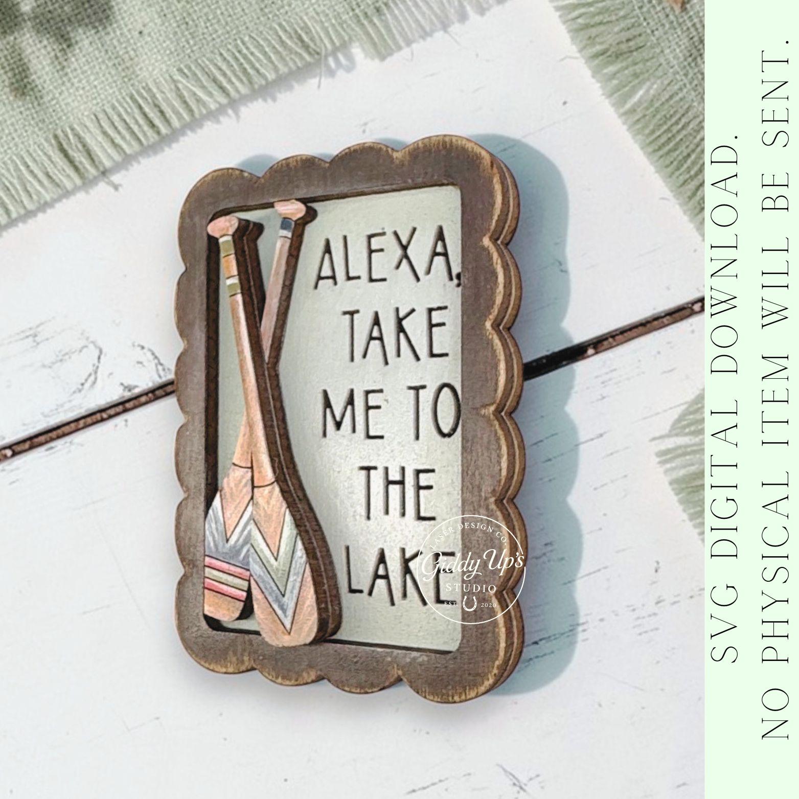 Lake Paddle Magnet SVG File (digital Download) - Etsy
