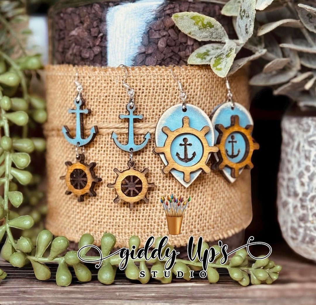 Cruise Earring Bundle SVG File | Ship Earring Cut File | Laser Cut File ...