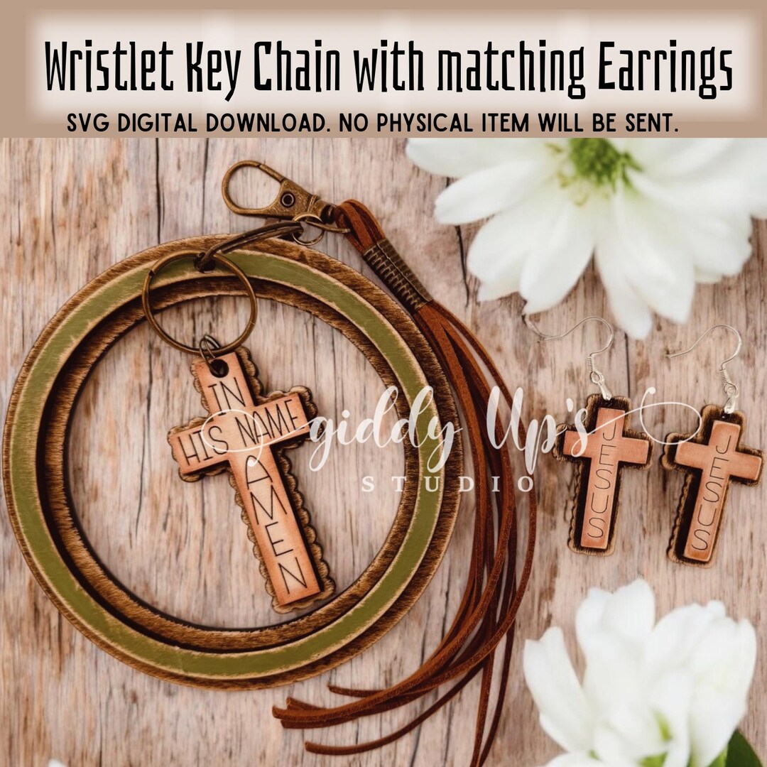 Christian Keychain & Earring SVG Laser Cut File - Etsy