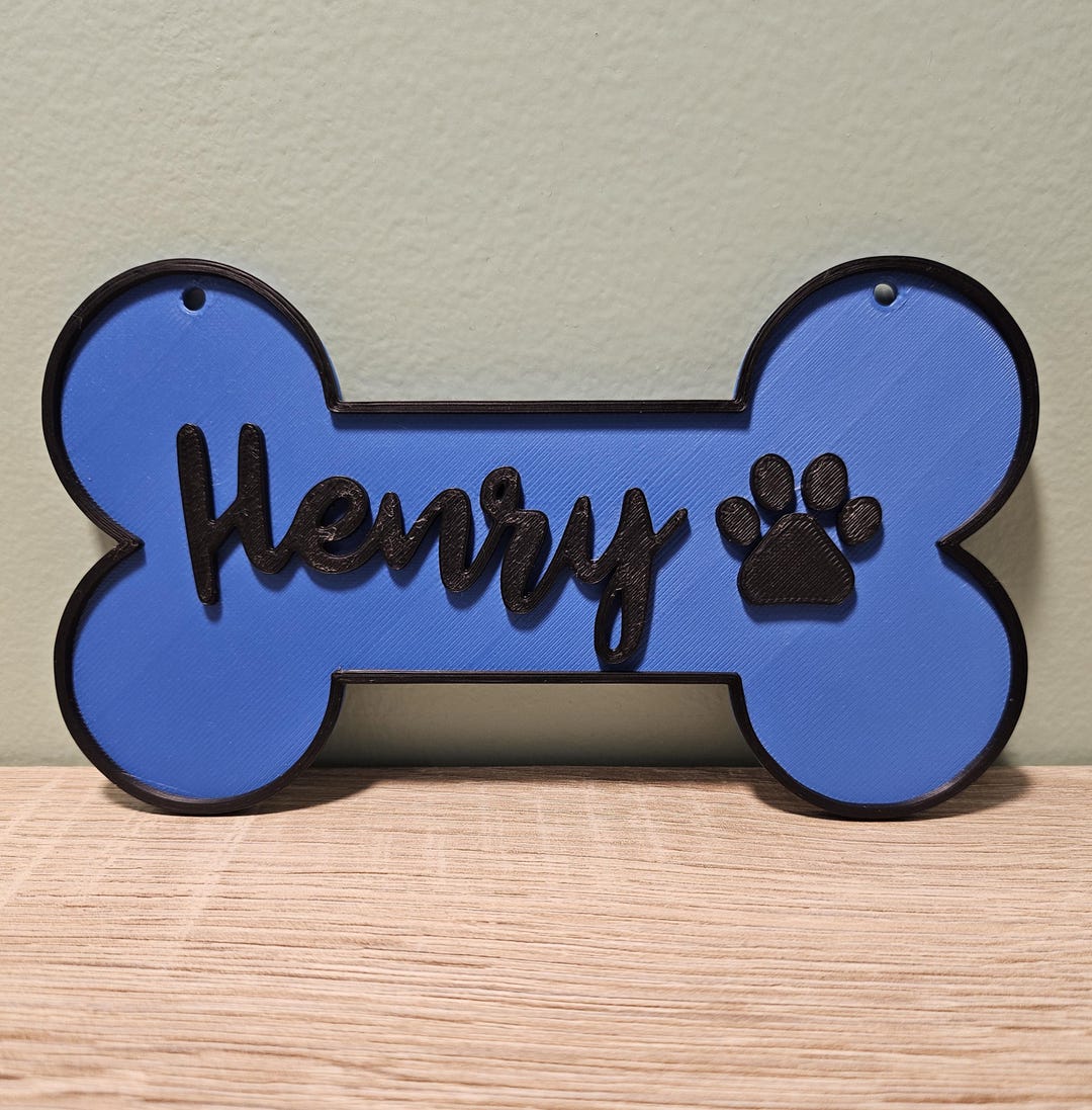 Dog Name Plate, Dog Crate Tag, Pet Name Tag, Kennel Name Plate, Dog ...