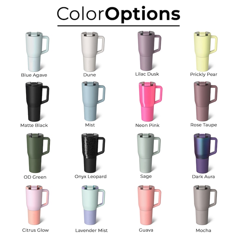 Personalized Brumate MUV 35oz Leakproof Mug, Custom Engraved Letter ...