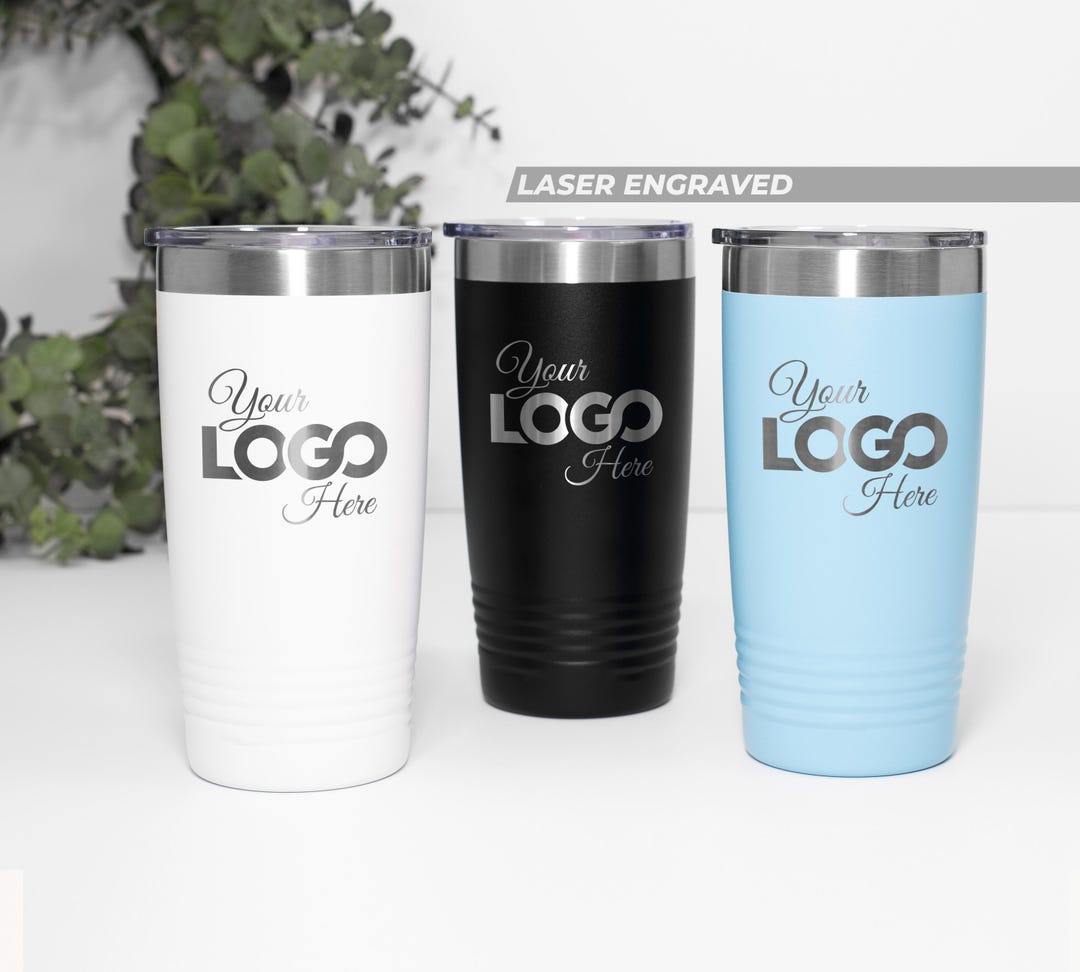 Bulk Corporate Logo Tumblers 20oz Engraved Company Logo Tumbler Cups ...