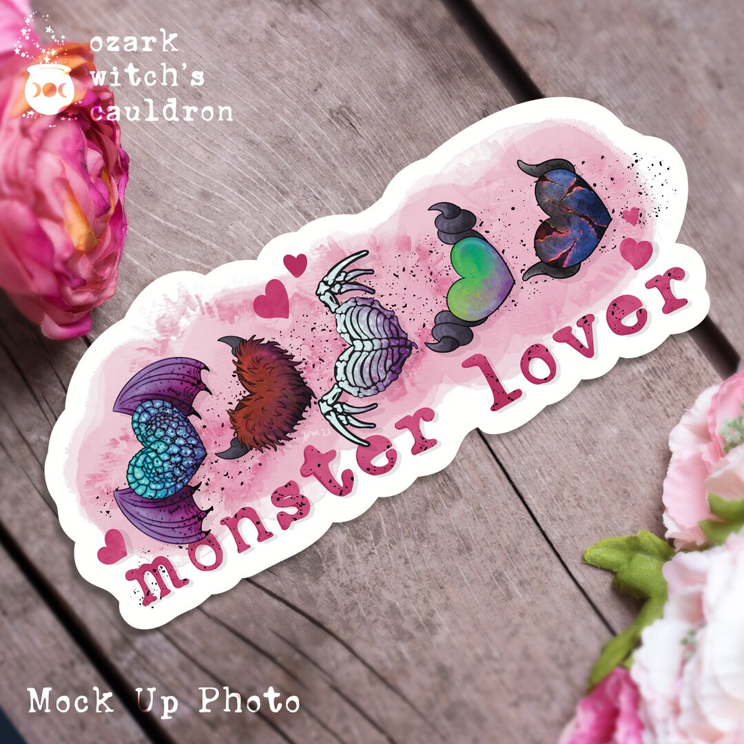 Monster Hearts Line up Waterproof Vinyl Sticker / Monster - Etsy