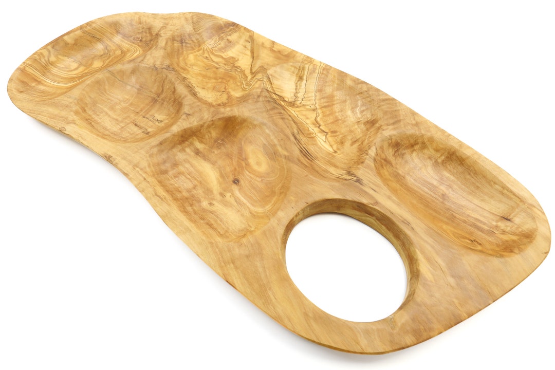 Irregular Shape Olive Wood Appetizer Tray | Olivewood Snack Platter ...