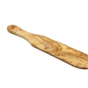 Handcrafted Olive Wood Crepe Flipper: Long Plain Spatula - Etsy