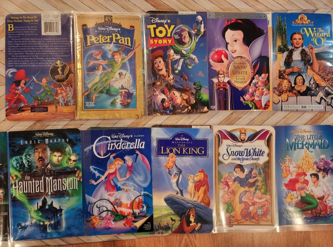 Repurposed Walt Disney Vintage VHS Cover Junk Journal, Movie Cover ...