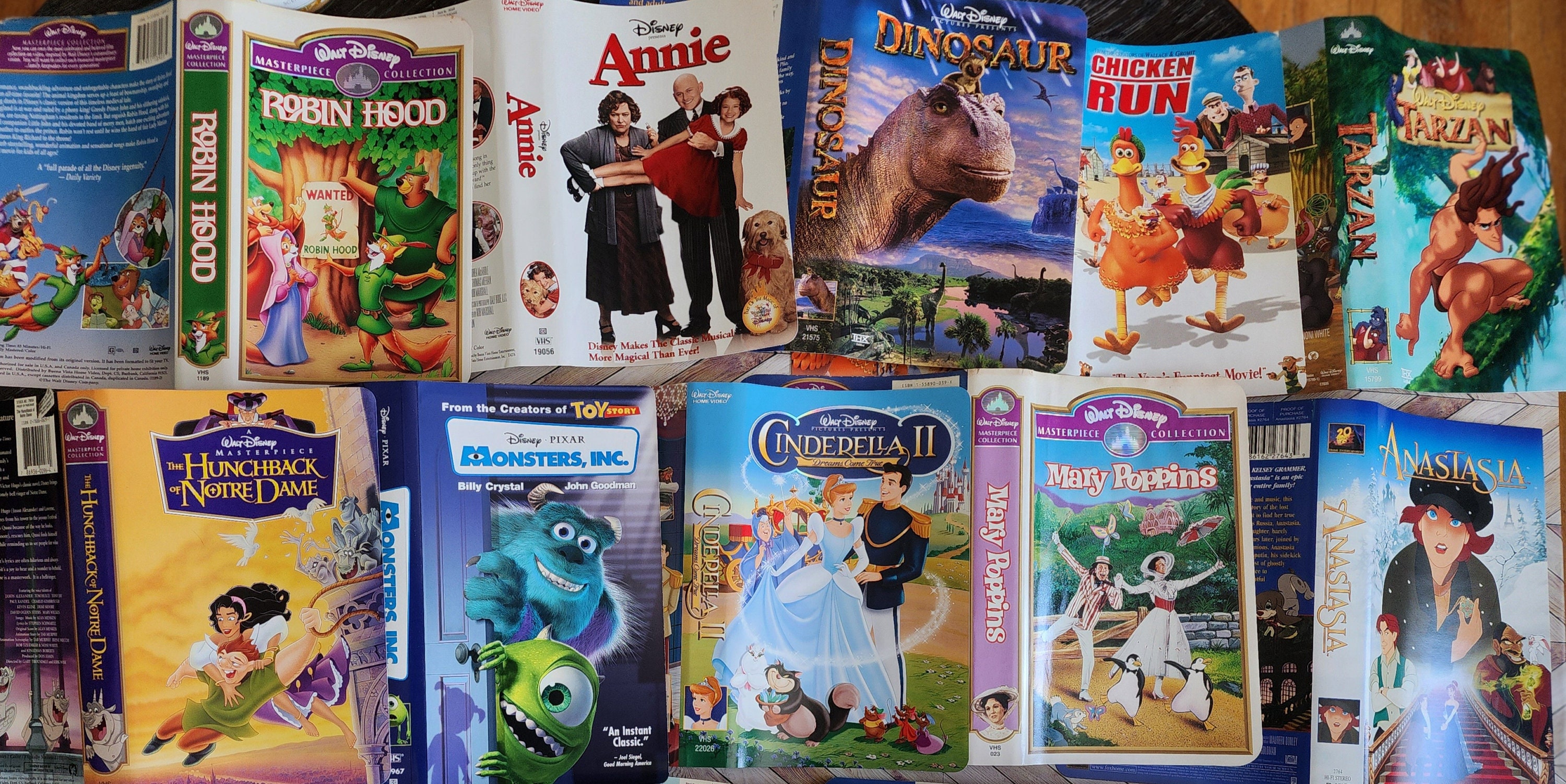 Repurposed Walt Disney Vintage VHS Cover Junk Journal, Movie Cover ...