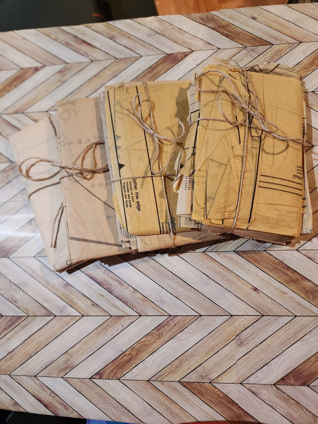 Vintage Sewing Pattern Tissue Paper, Junk Journal Tissue Paper ...