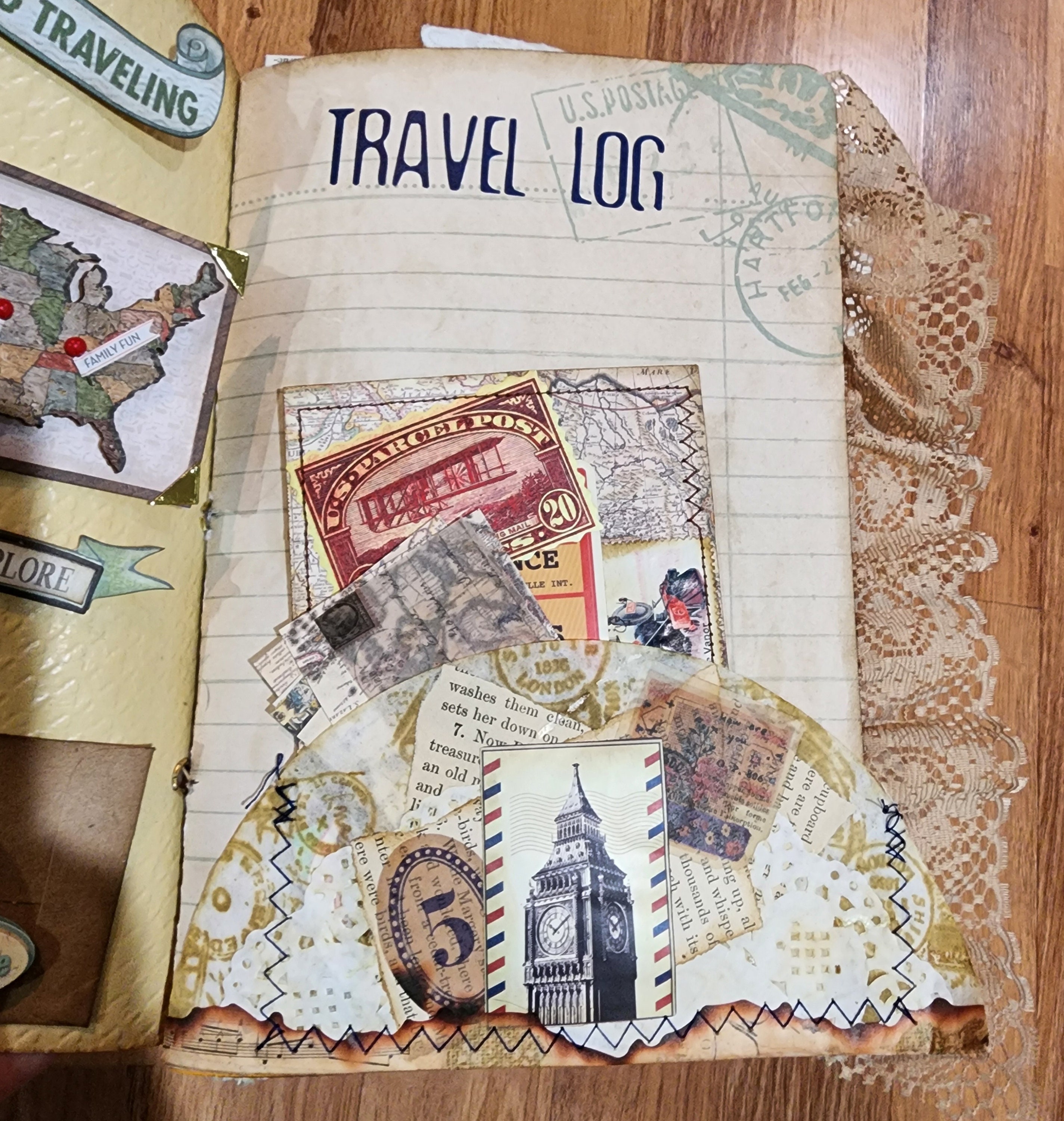 Vintage Travel Junk Journal, Junk Journal, Art Journal - Etsy