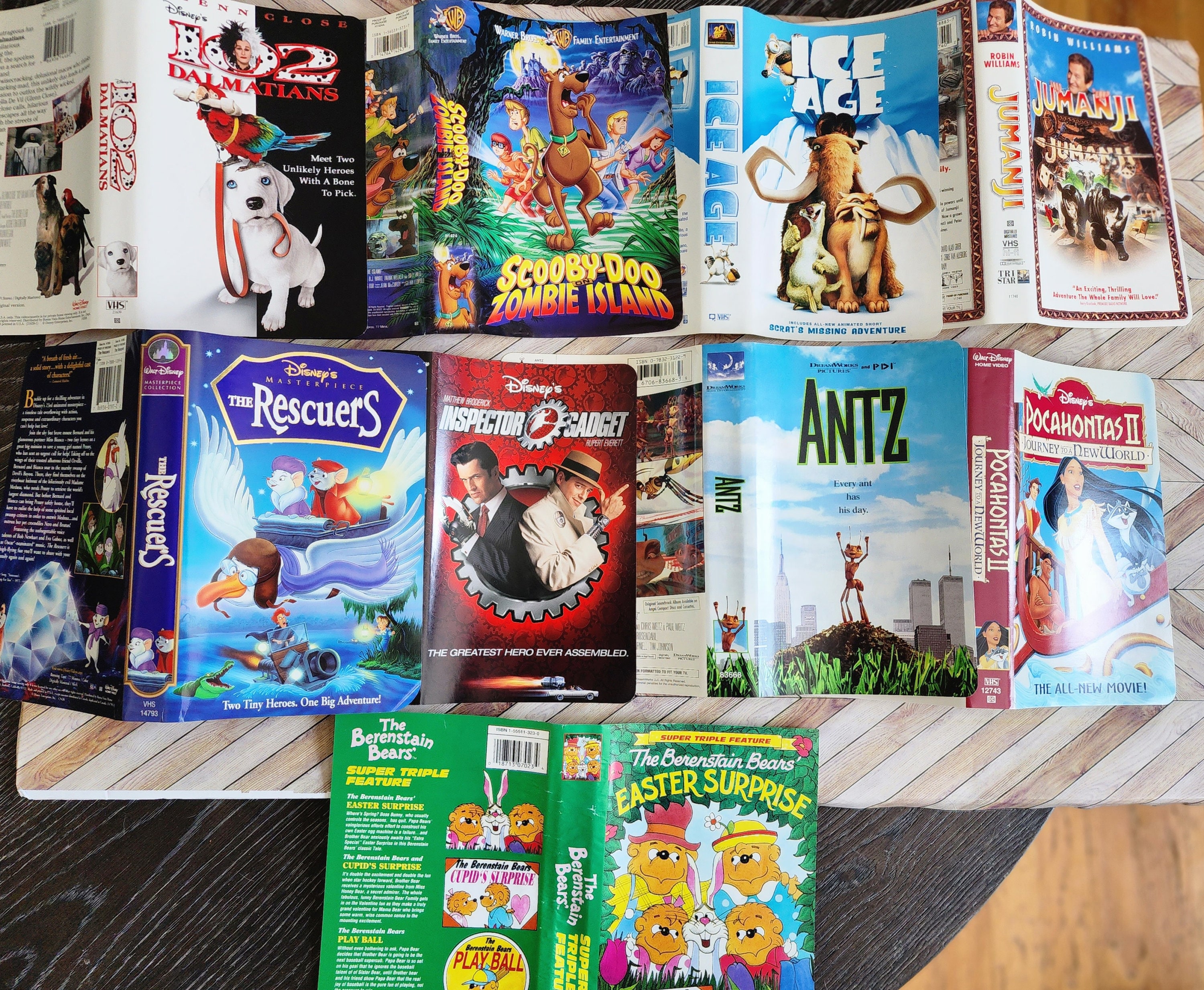 Repurposed Walt Disney Vintage VHS Cover Junk Journal, Movie Cover ...