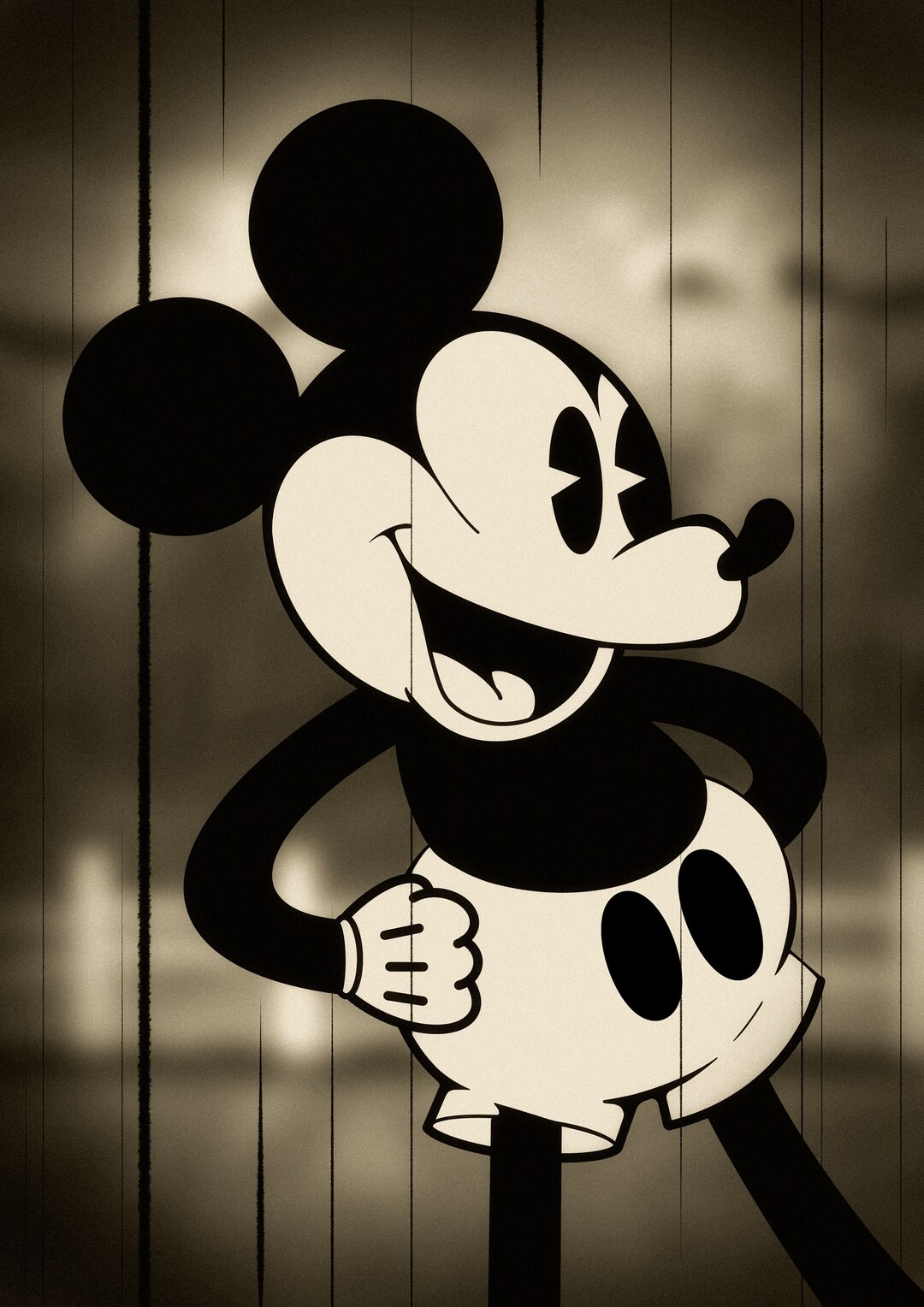 Classic Mickey Mouse Poster A3 Card 297mm X 420mm - Etsy