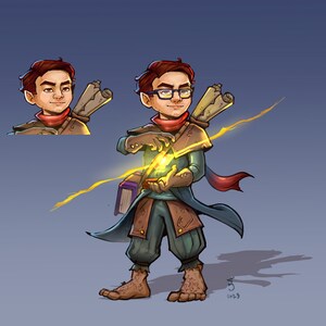 Custom Game Character Portrait, RPG Character Design, Dnd Character ...