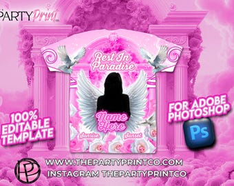 Rip Memorial Shirt Editable Photoshop Template - Etsy