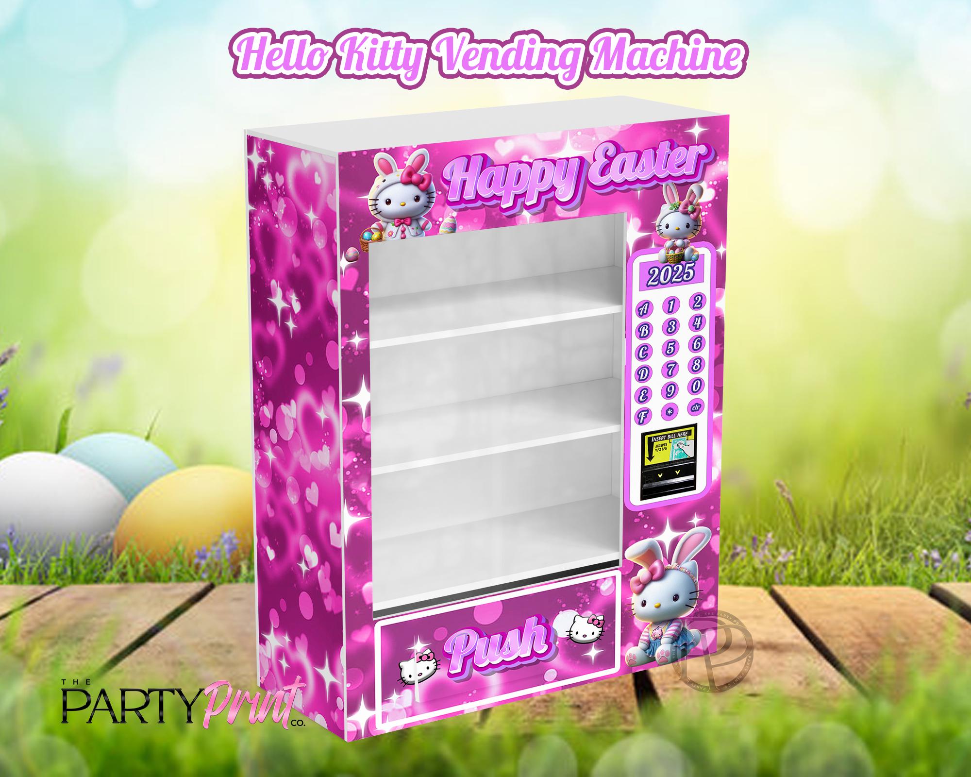 Pink Kitty Vending Machine Template Editable Photoshop Template - Etsy