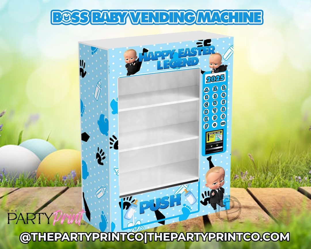 Baby Boss Vending Machine Template Editable Photoshop Download - Etsy