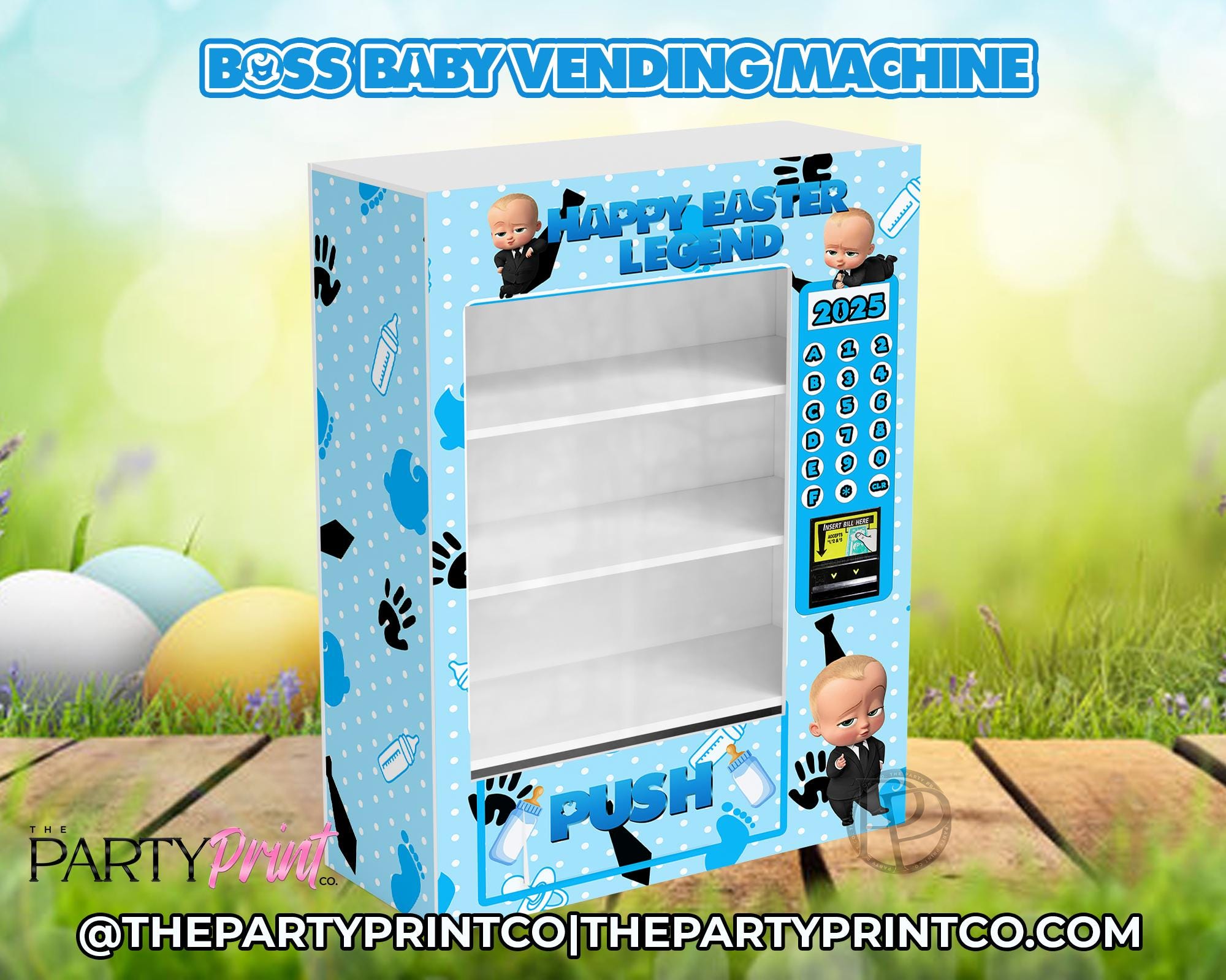 Baby Boss Vending Machine Template Editable Photoshop Download - Etsy