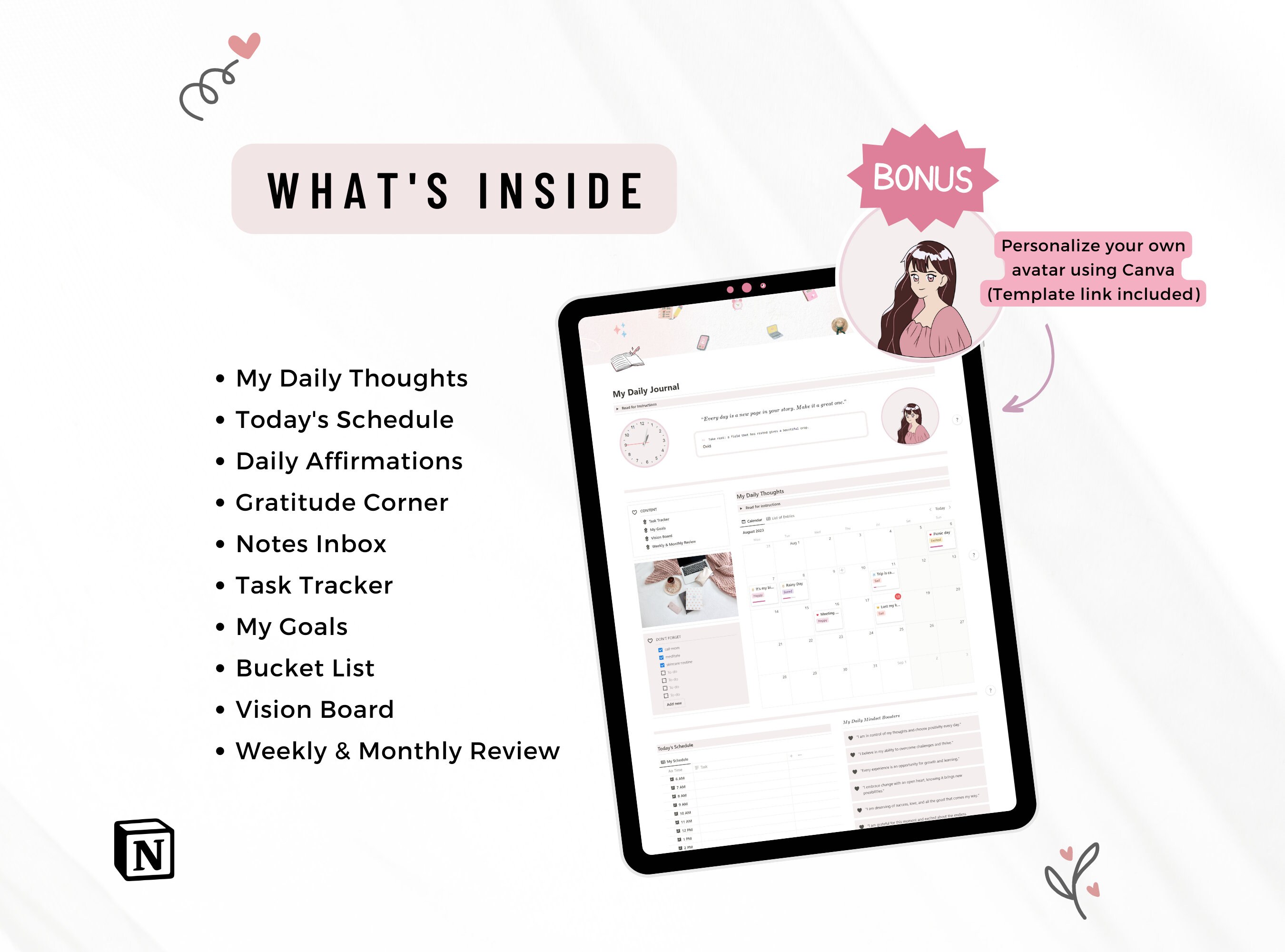 Notion Template Notion Dashboard Notion Planner Notion - Etsy