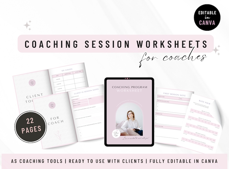 Coaching Session Worksheets Coaching Worksheet Templates Coaching ...