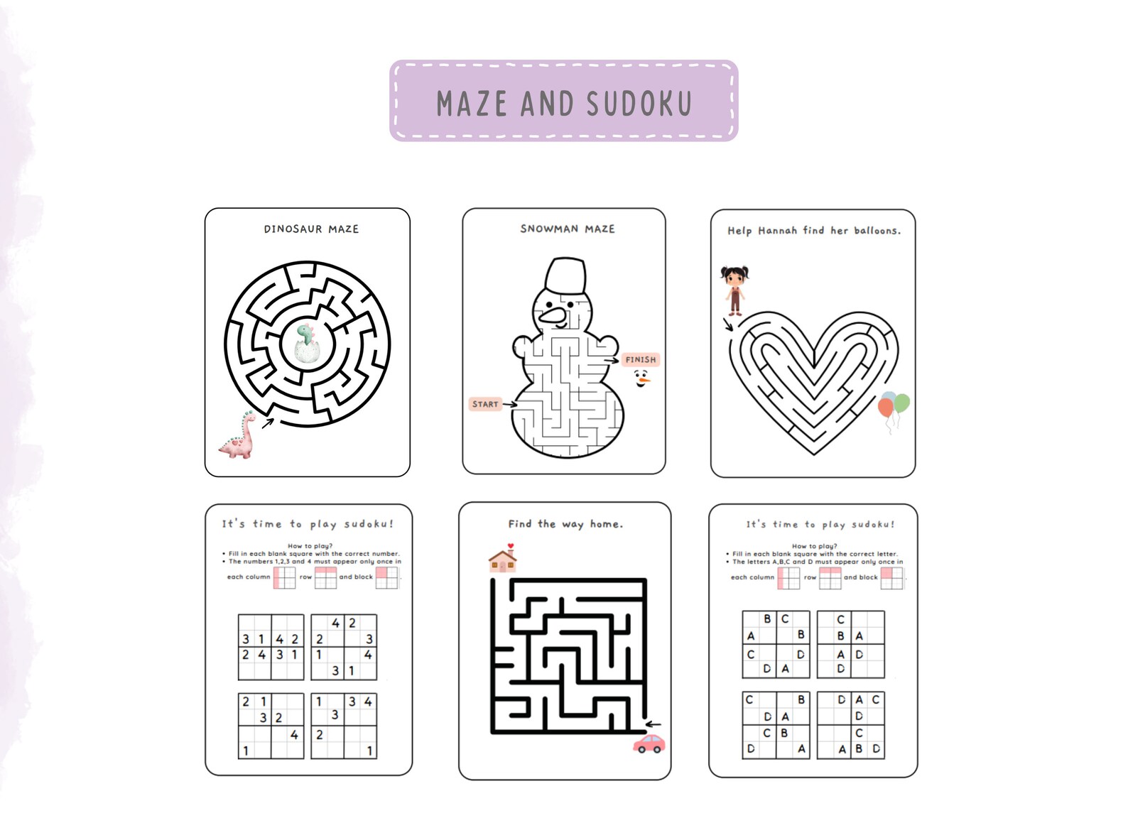 Kids Activity Worksheets Preschool Activity Book Kindergarten Busy Book ...