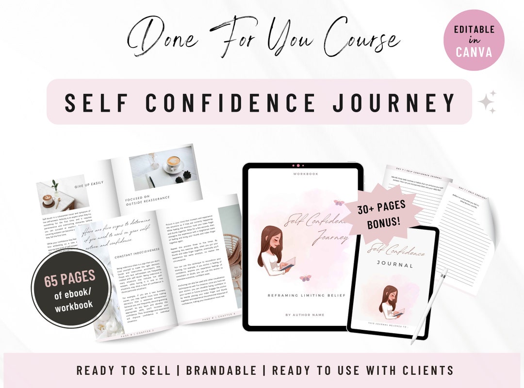 Done for You Self Confidence Brandable Coaching Program Ebook for Life Coach, Self Love Coach ...