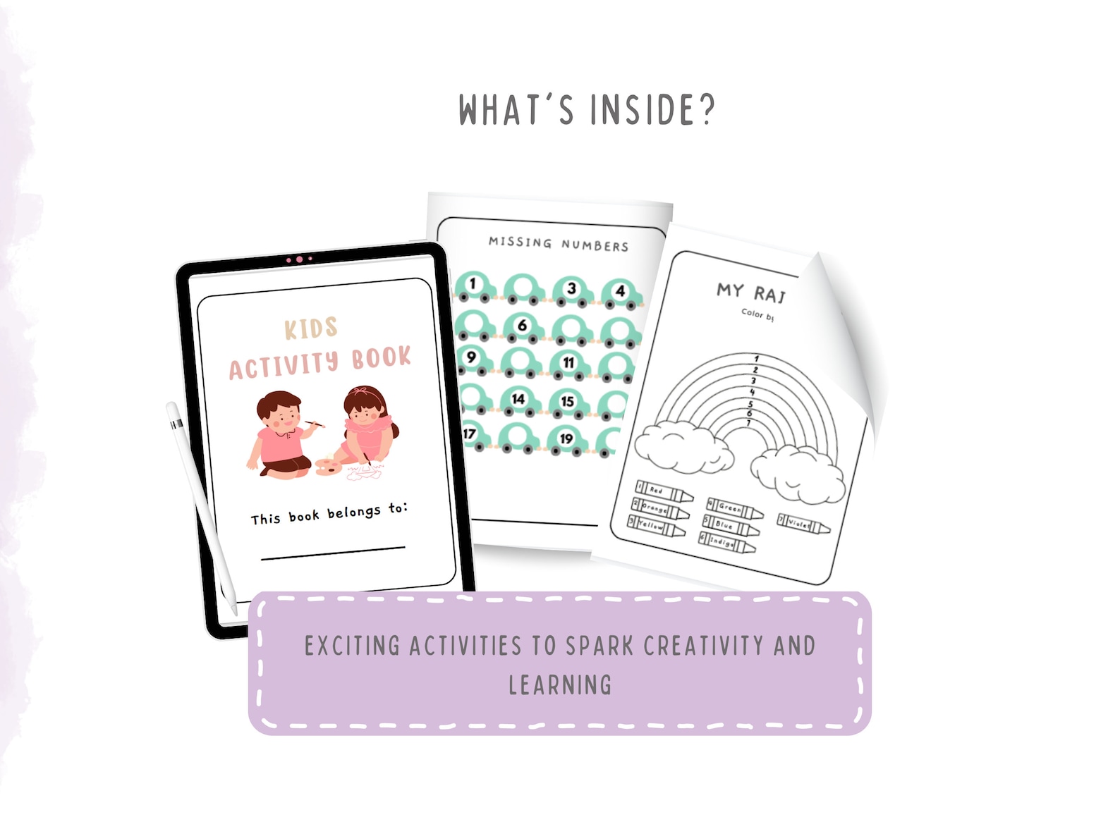 Kids Activity Worksheets Preschool Activity Book Kindergarten Busy Book ...