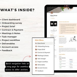 Notion Template Client Portal Notion Client Dashboard Project Tracker Client Onboarding Notion ...