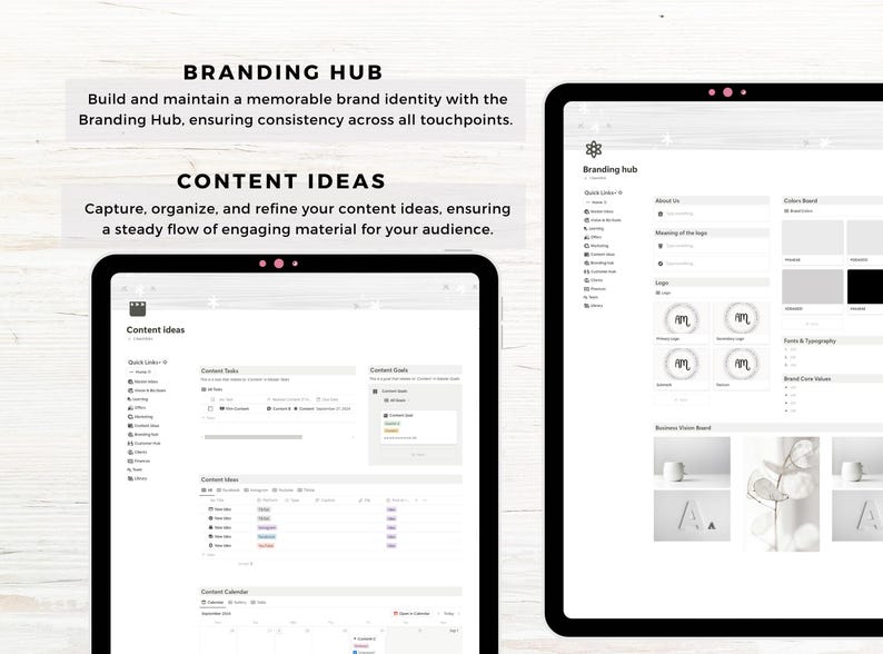 Notion Business Planner Notion Template Business Dashboard Notion Freelance Business Hub Notion ...