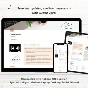 Notion Template Client Portal Notion Client Dashboard Project Tracker ...
