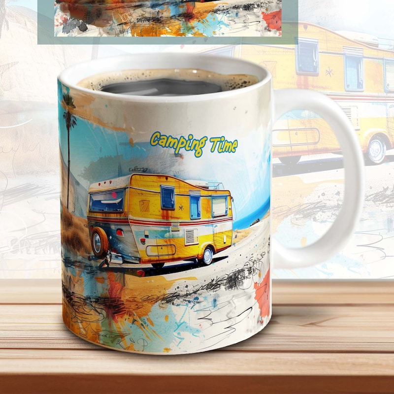 Caravan Themed Mugs - Etsy