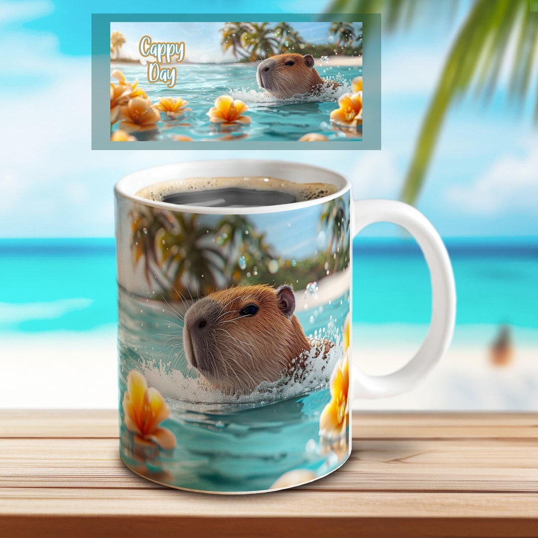 Capybara Sublimation Print Template Humorous Saying and Capybara Motif ...