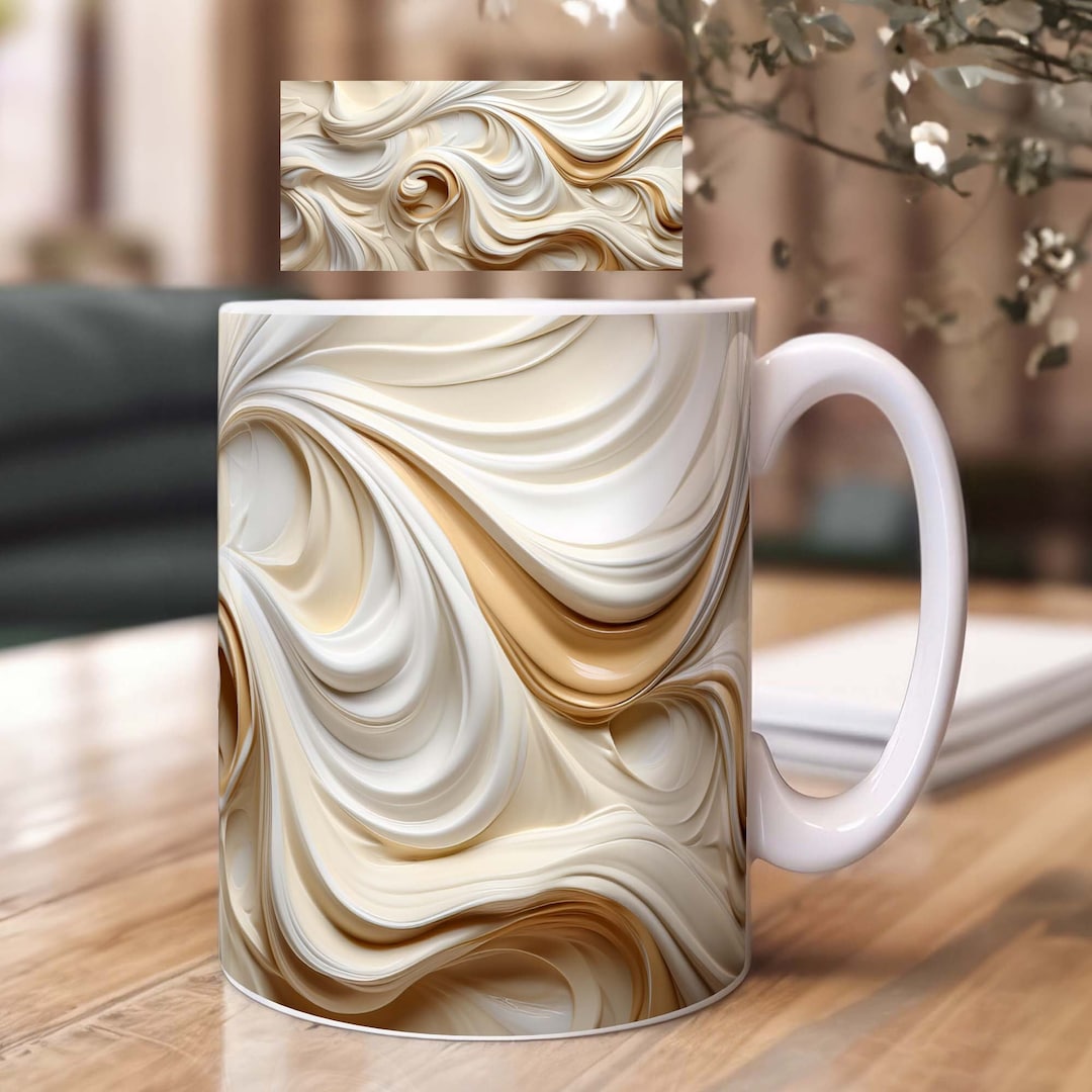 3D Sublimation Mug Design PNG Print Template as Download File Crema ...