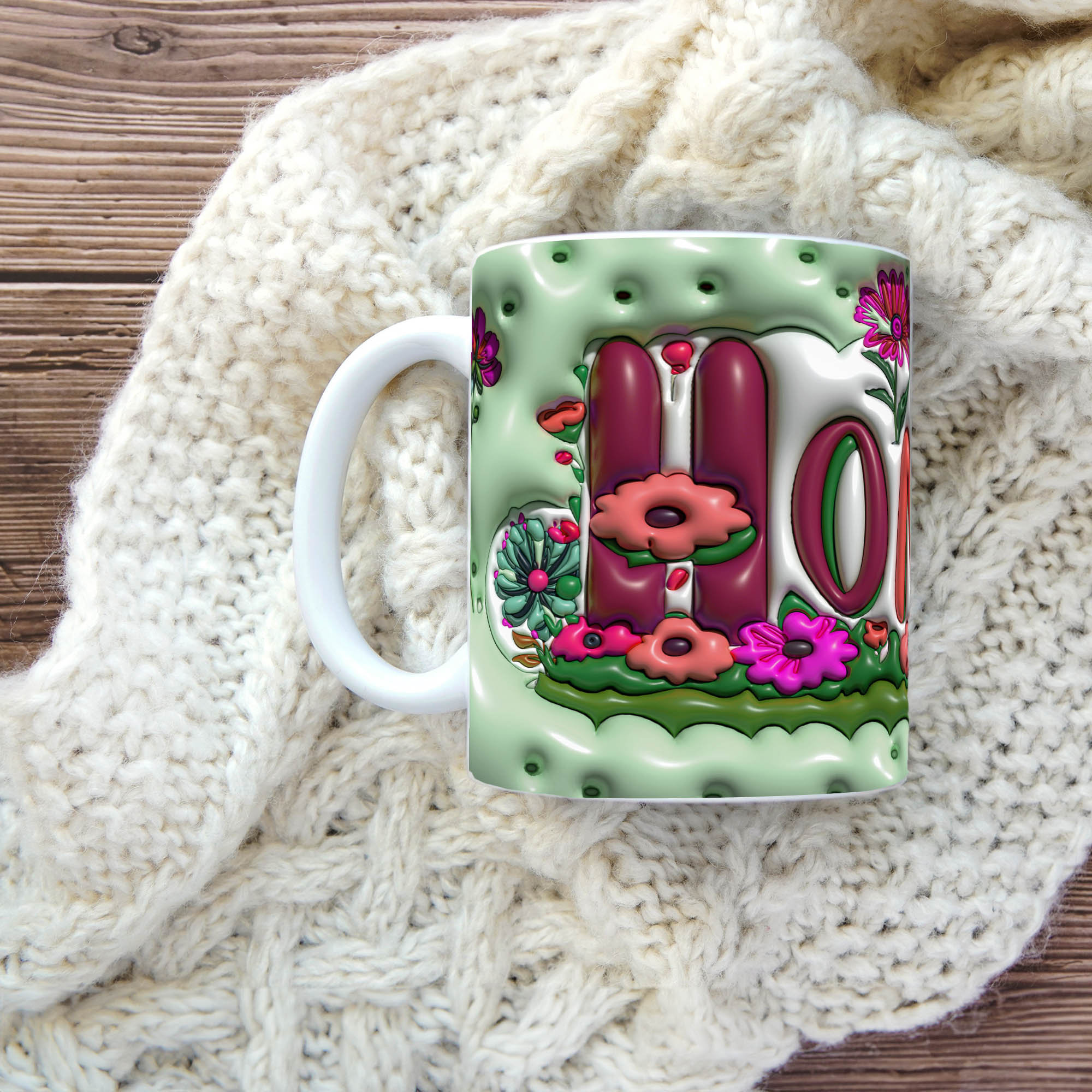 Home 3D Inflated Design | 3D Mugs Sublimation Design | Home Sublimation ...