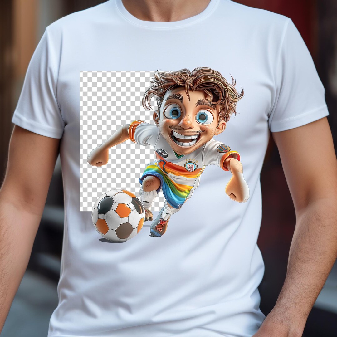 Sublimation Print Template Football Motif Download File Football Player ...