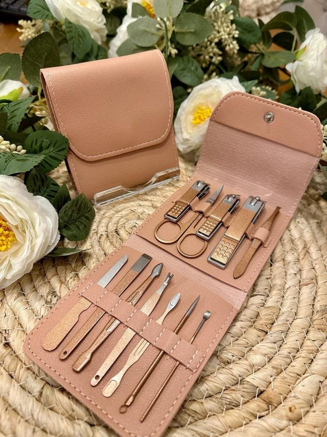 Professional Manicure & Pedicure, Nail Kit 12 PCS Stainless Steel ...