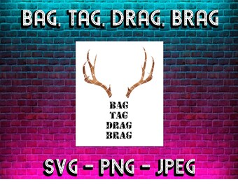 Bag Tag Drag Brag Svg - Etsy