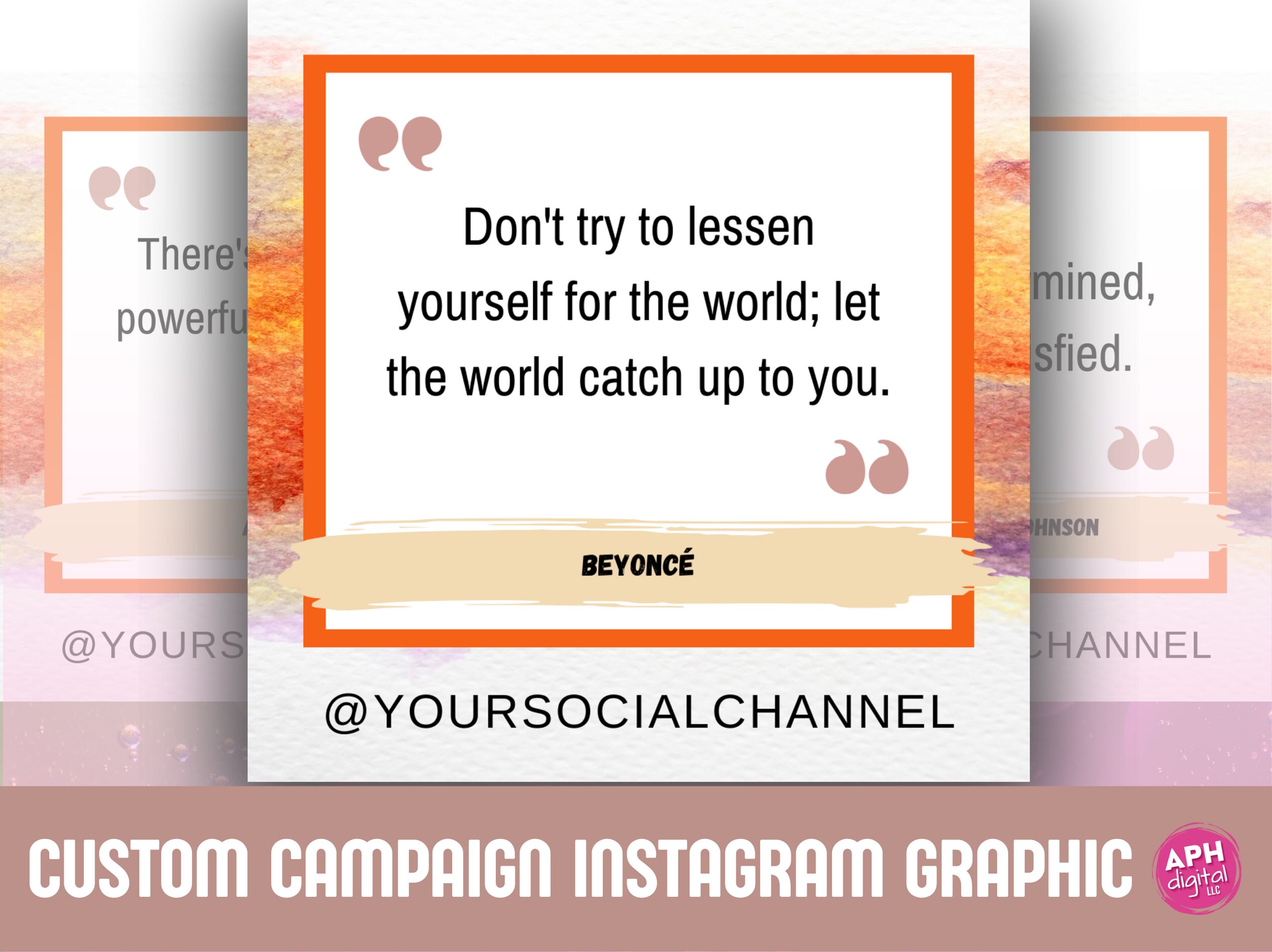 Inspirational Quote Graphic Templates for Social Media | Customizable ...
