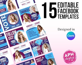 Political Campaign Instagram Templates, Printable Election Design, DIY ...