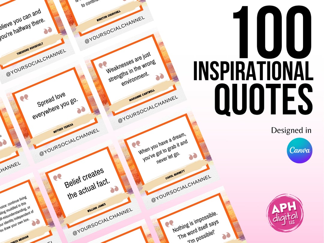 Inspirational Quote Graphic Templates for Social Media | Customizable ...
