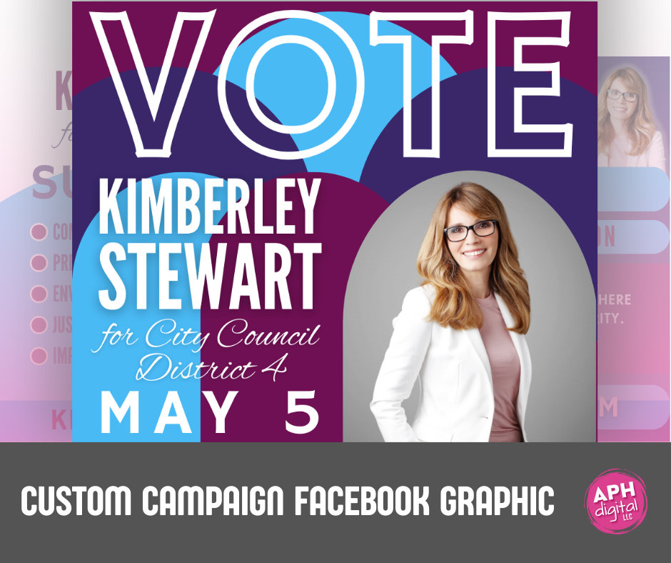 Political Campaign Facebook Templates, Printable Election Design, DIY ...