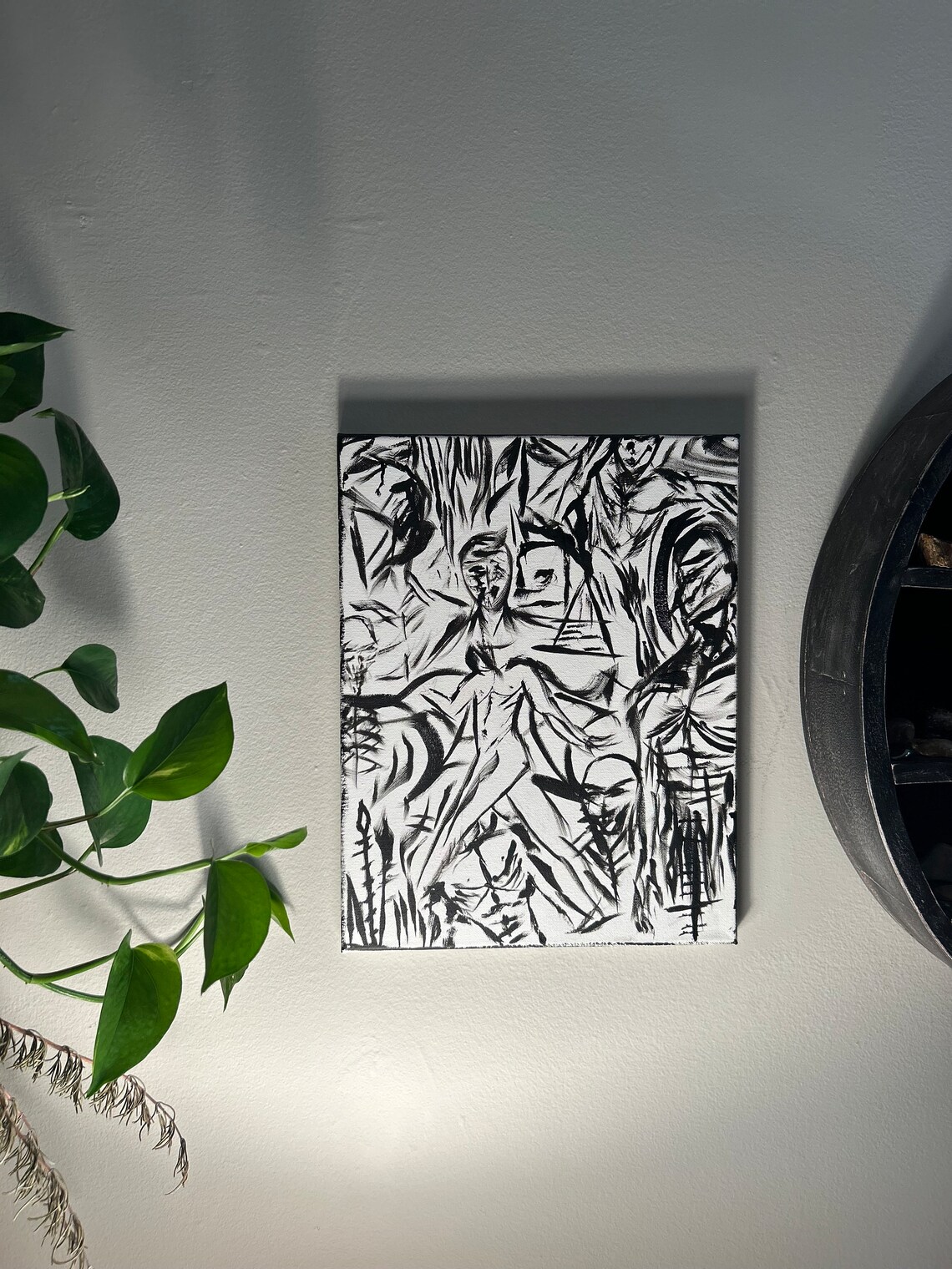 One of One Acrylic Painting “famine” | Artbywayj - Etsy