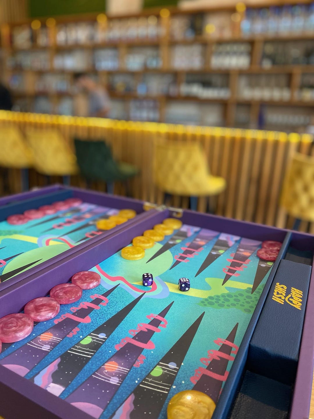 Luxurious Artisan Vegan Leather Backgammon Set Limited Edition Happy ...