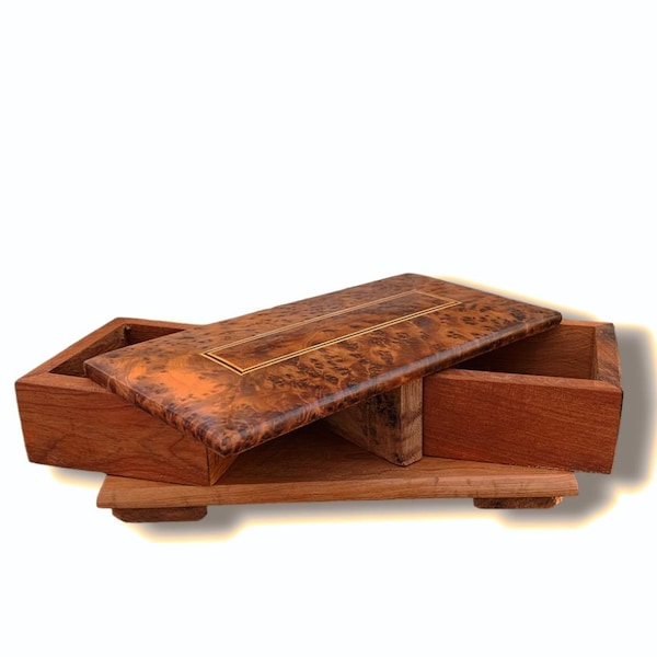 Magic Opening Box,secret Lock Box,a Small Handmade Wooden Mystery Box ...