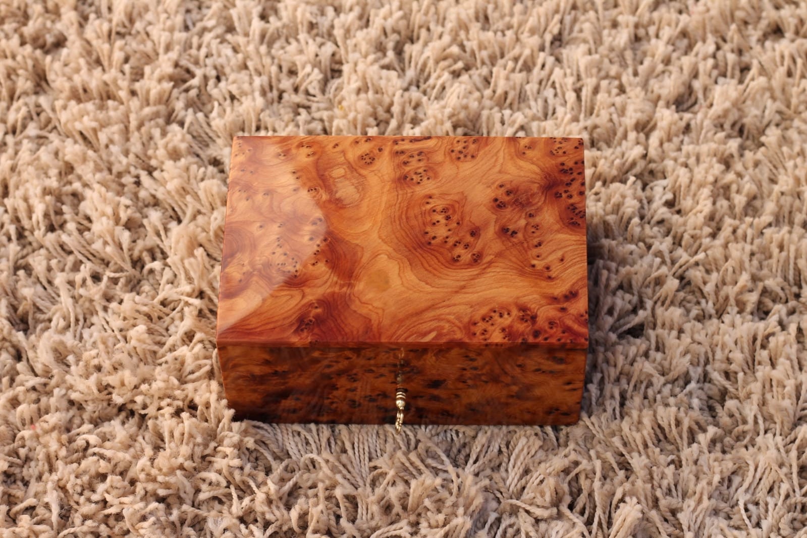 15"x10" High Quality Burl Jewellery Box , Moroccan Lockable Thuya Burl ...