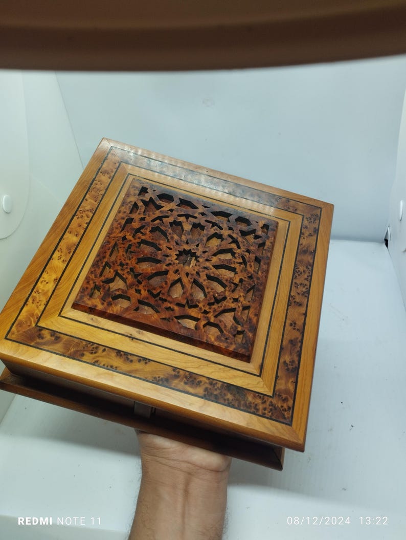 Moroccan Puzzle . Secret Opening Wooden Jewelry Box, Secret Opening ...