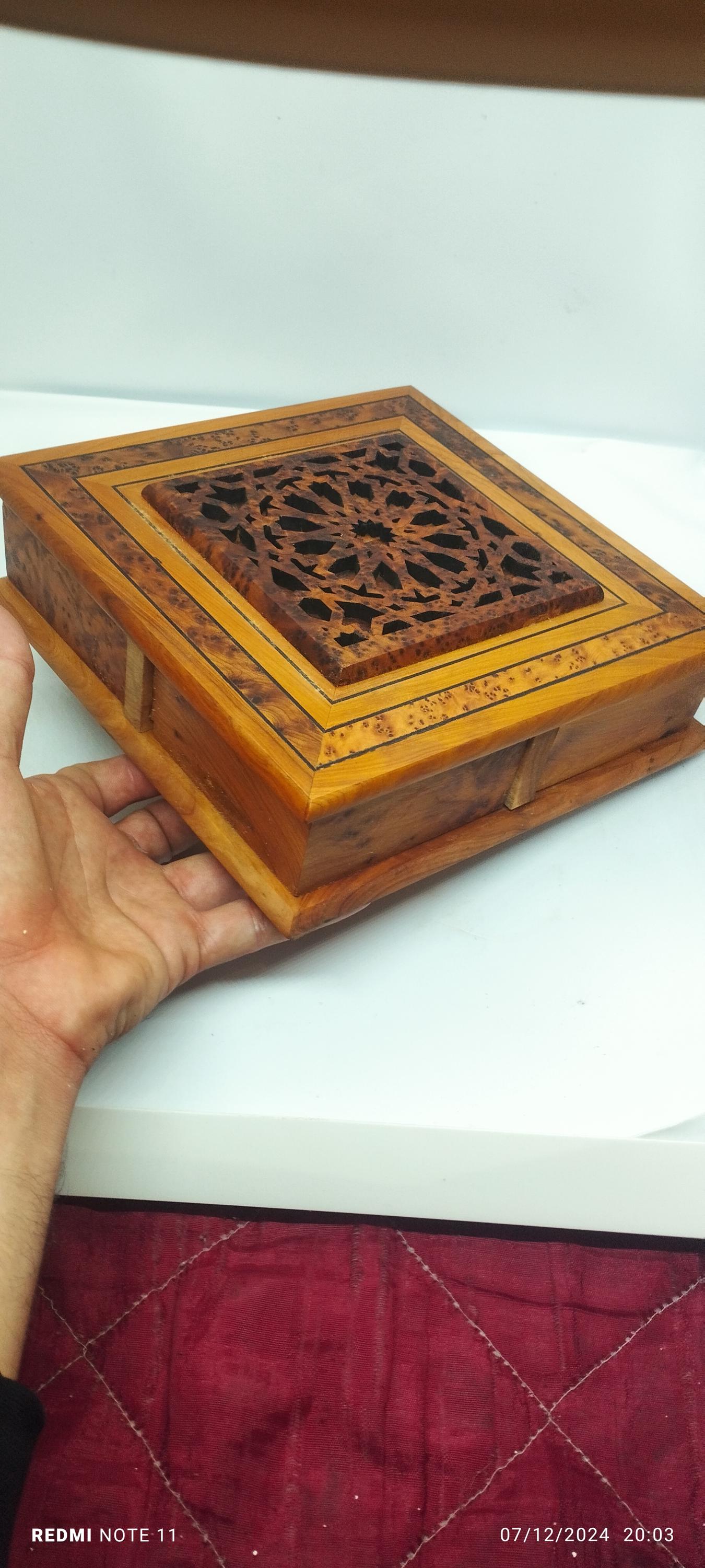 Moroccan Puzzle . Secret Opening Wooden Jewelry Box, Secret Opening ...